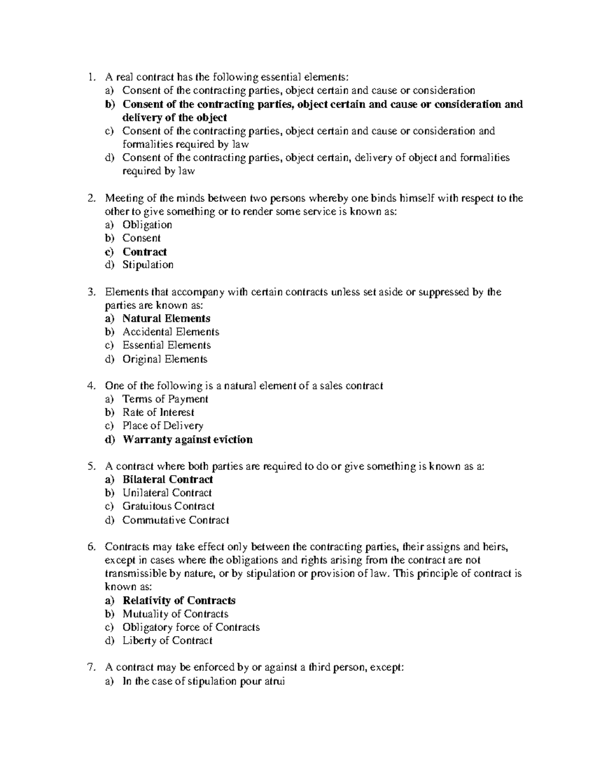 Contract Law Essentials: Consent, Elements, and Types (LAW 101) - Studocu
