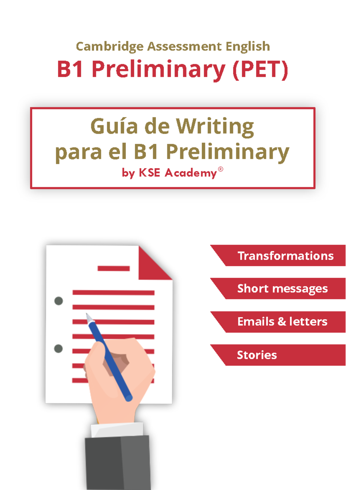 Guía de Writing B1 Preliminary (PET): Ejercicios y Consejos - Studocu