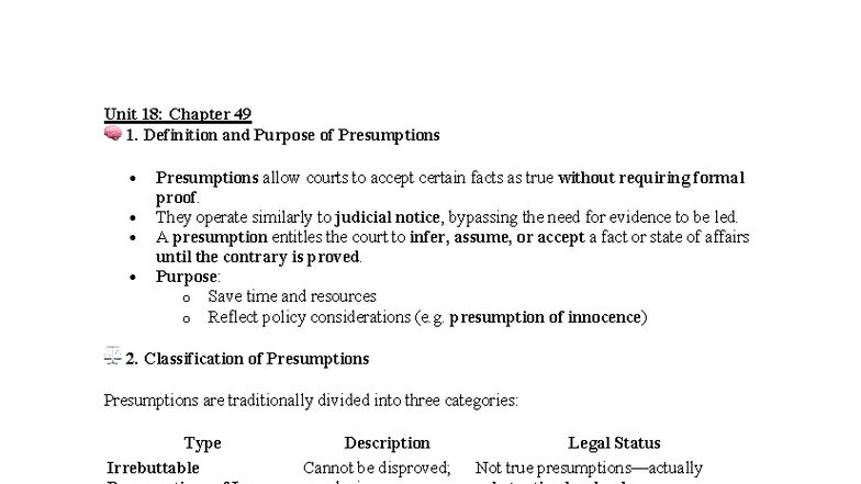 Unit 18-Chapter 49 - Summary of Chapter - Unit 1 8 : Chapter 49 🧠 1 ...
