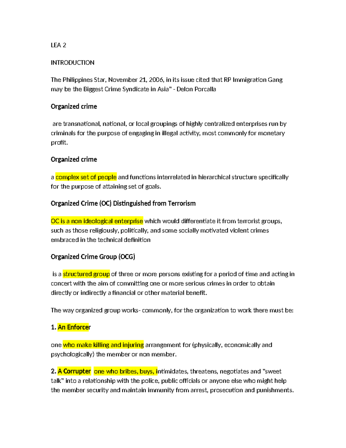 Lea 2 Reviewer Lea 2 Introduction The Philippines Star November 21