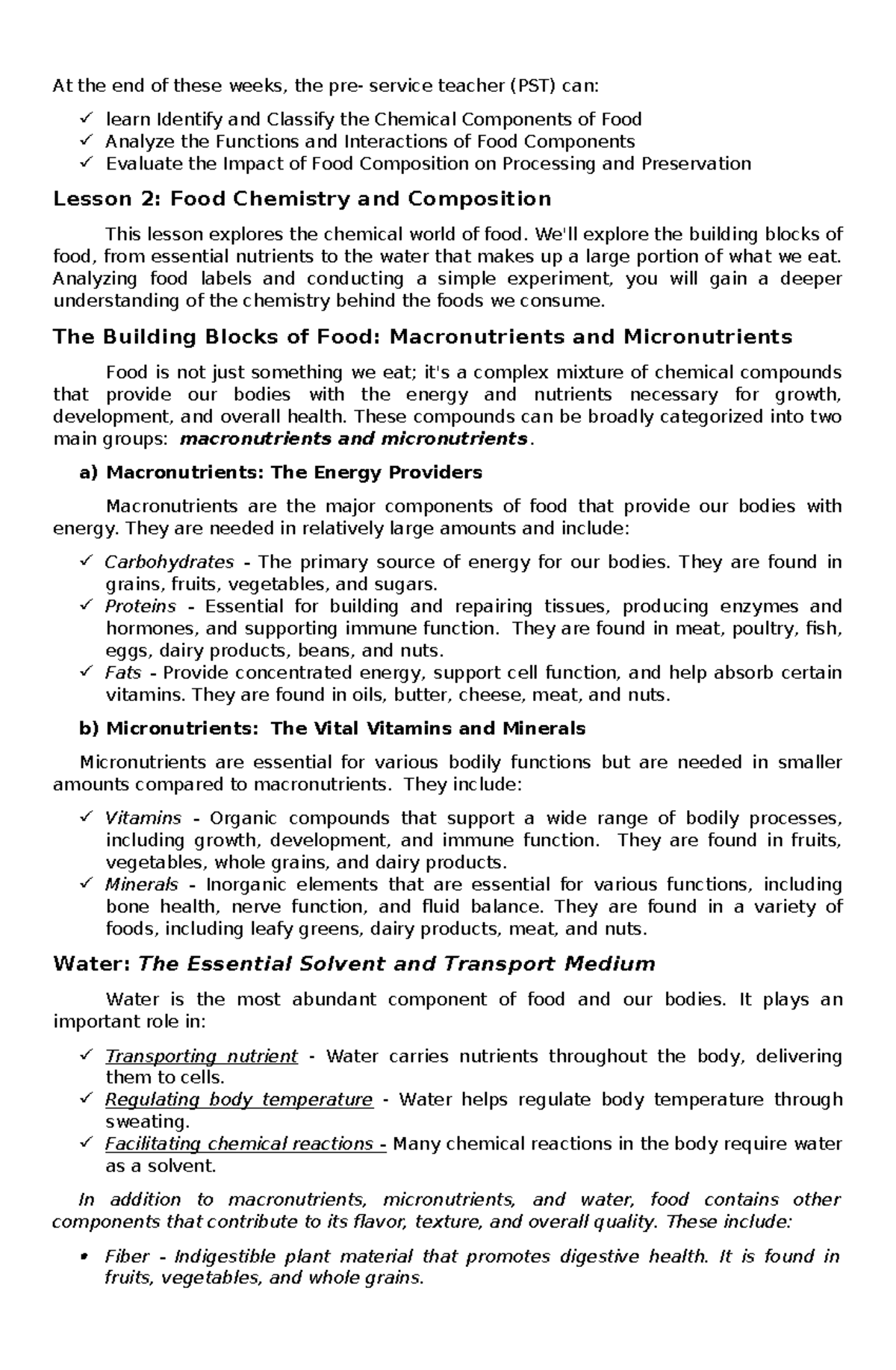 HE 15 Week 2 - kkgjhjk - At the end of these weeks, the pre- service teacher (PST) can: learn ...