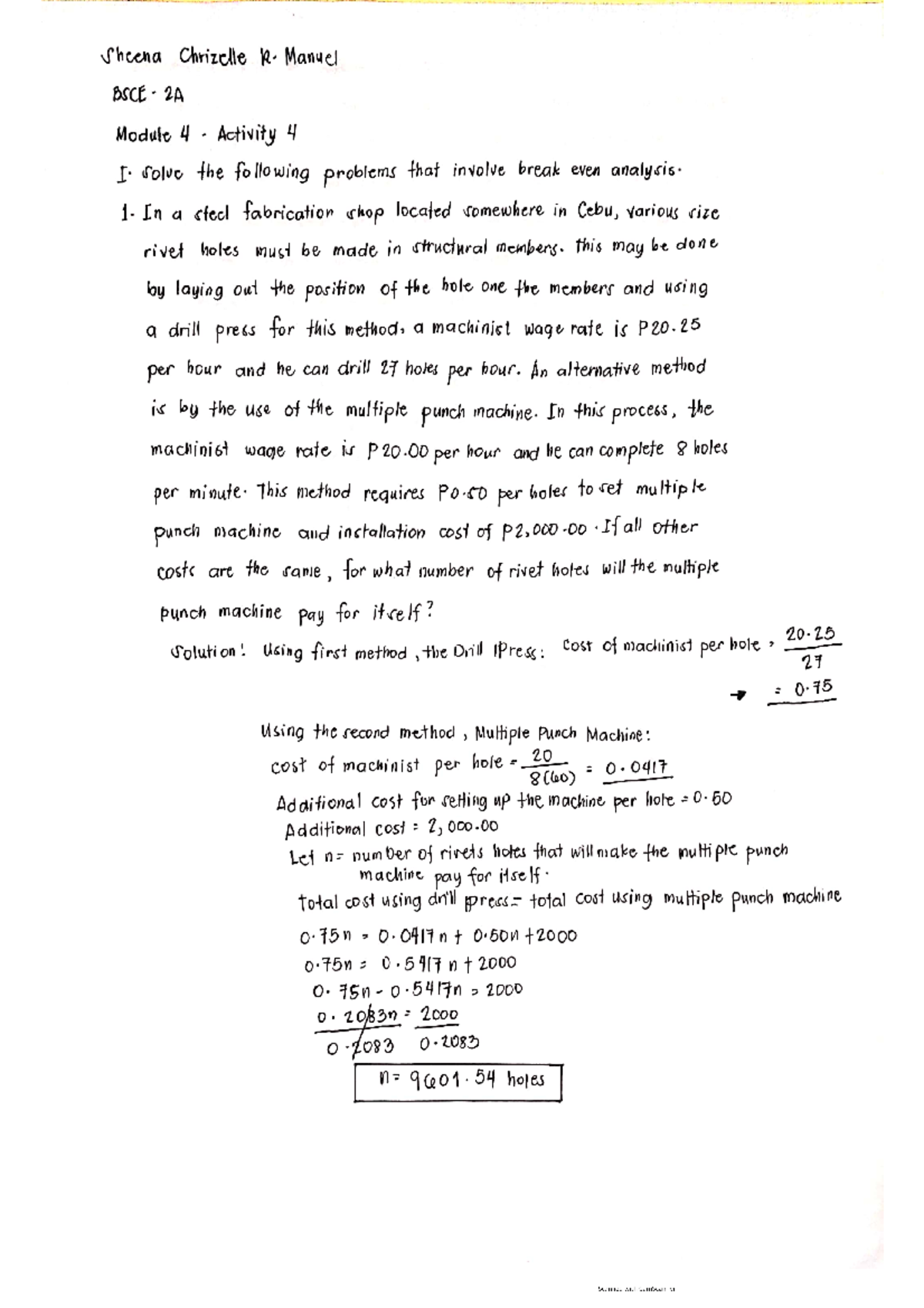 Manuel, Sheena Activity#4 - Civil engineering - Studocu