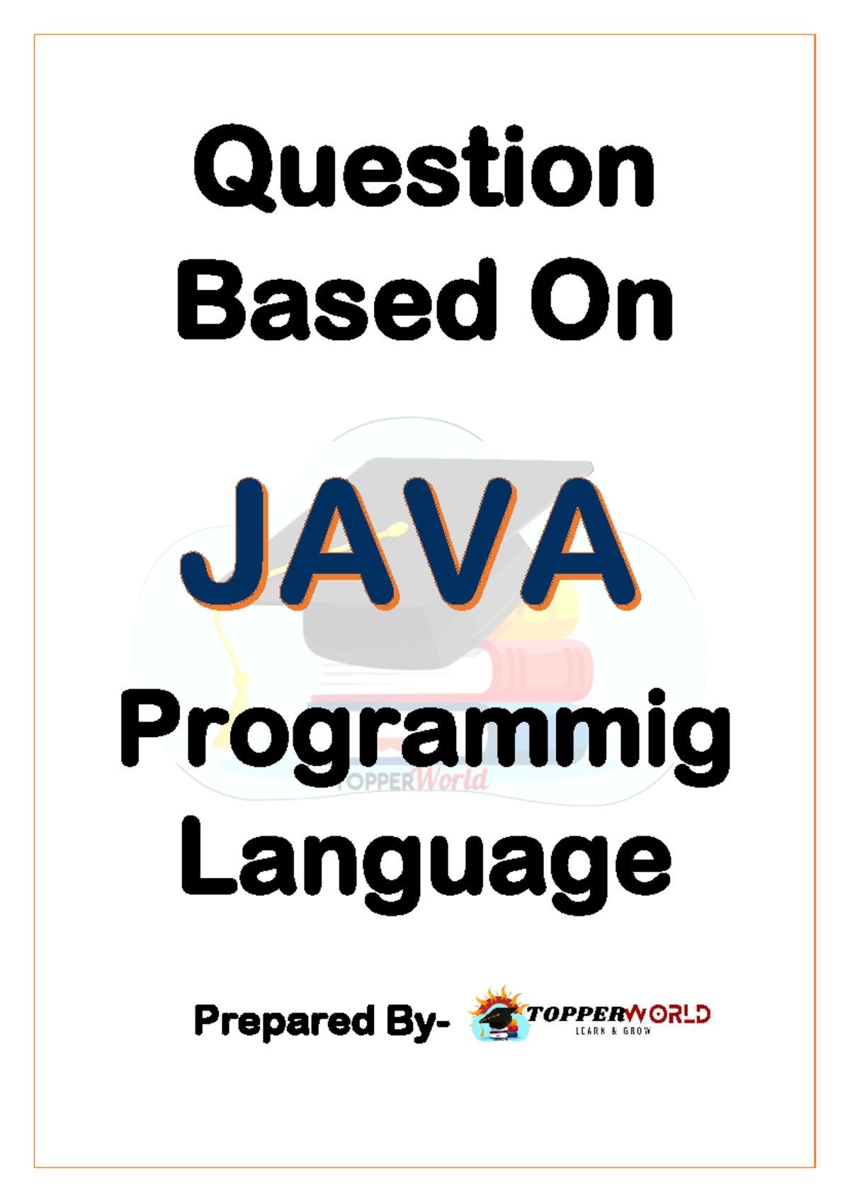 Java Programming Language: 100 Solved Questions & Programs - Studocu