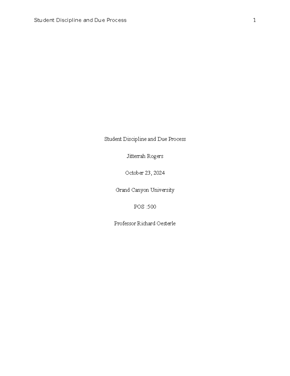 Student Discipline & Due Process: JMCSS Guidelines Overview - Studocu