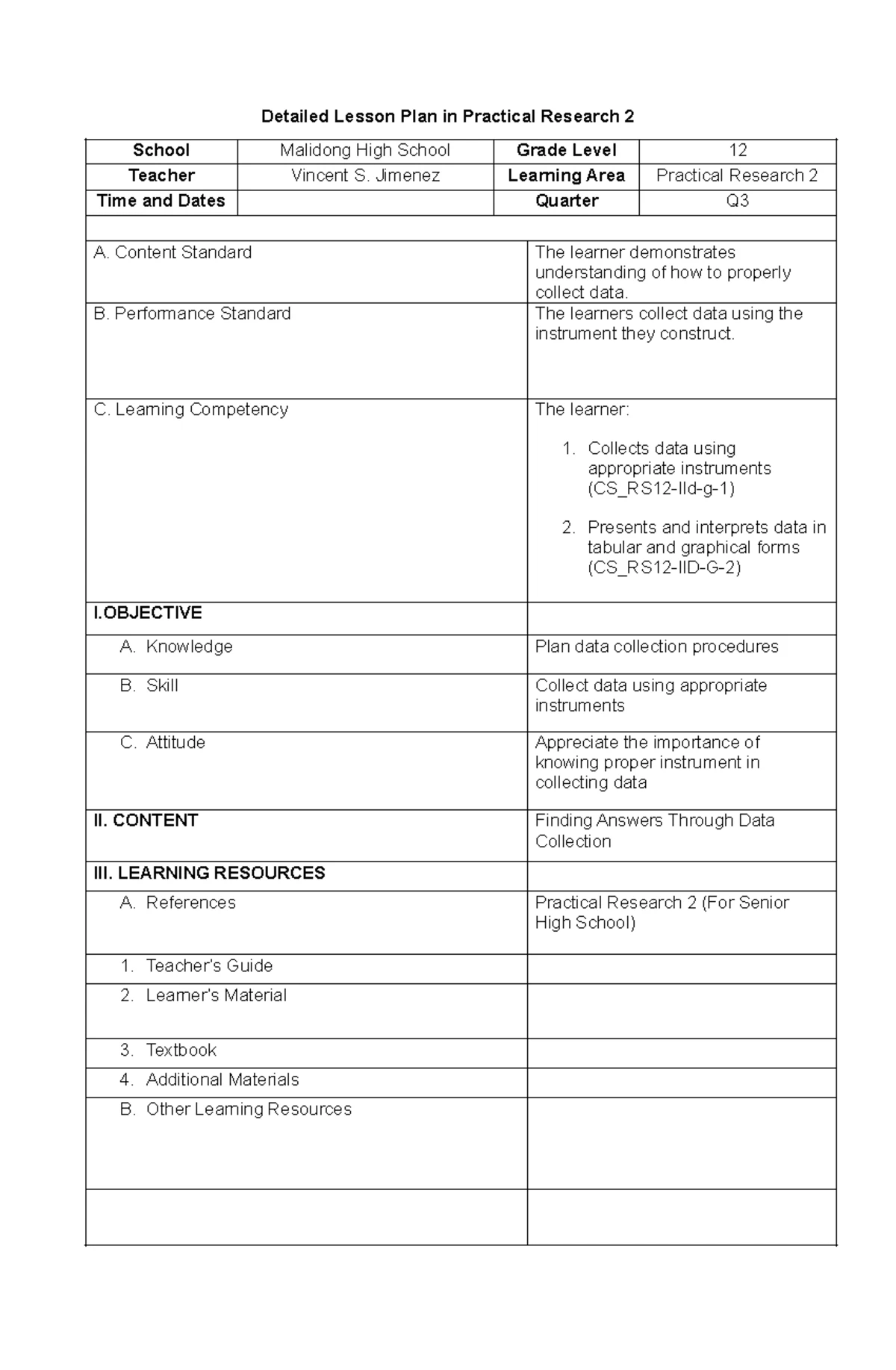 Decile For Grouped Data Detailed Lesson PLAN - Republic of the ...
