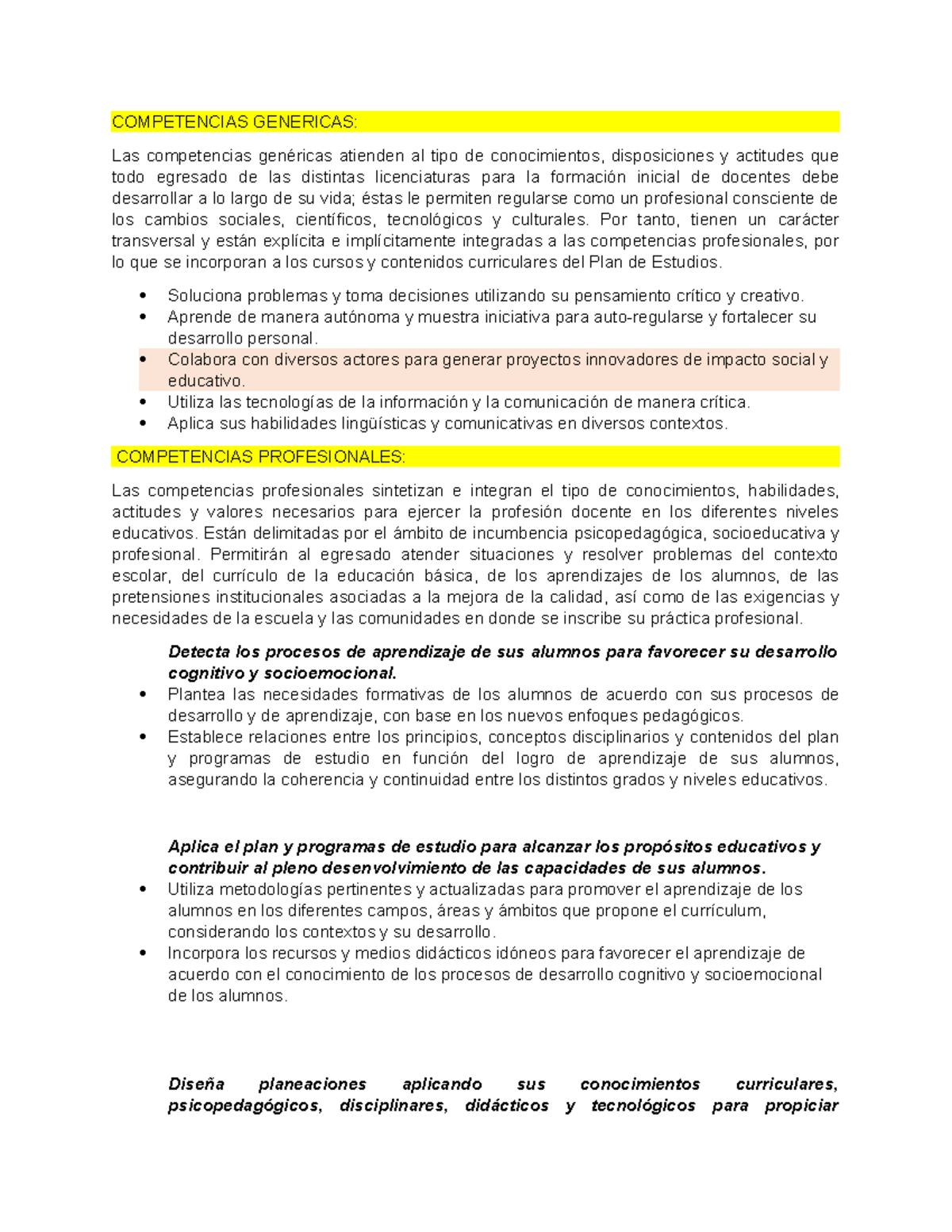 Competencias Genericas - COMPETENCIAS GENERICAS: Las competencias genéricas atienden al tipo de ...