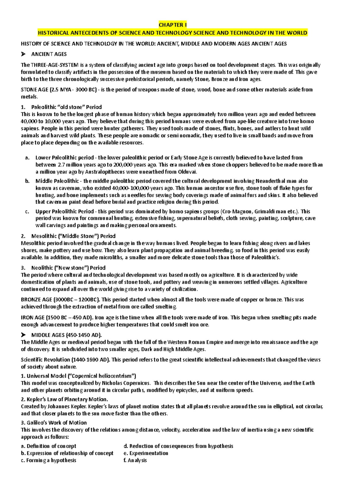 GNED 06 - Reviewer - Overview of Chapters 1 to 5: Science & Society ...