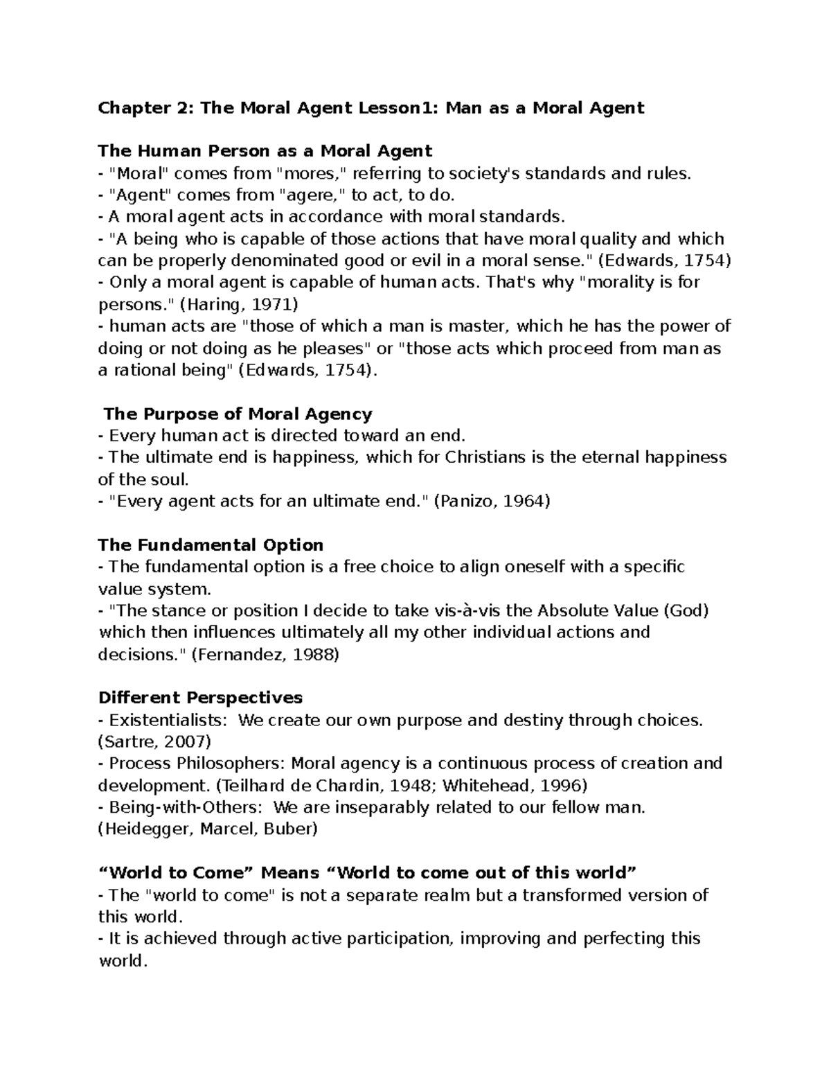 Chapter 2: The Moral Agent - Lesson 1: Understanding Human Moral Agency ...