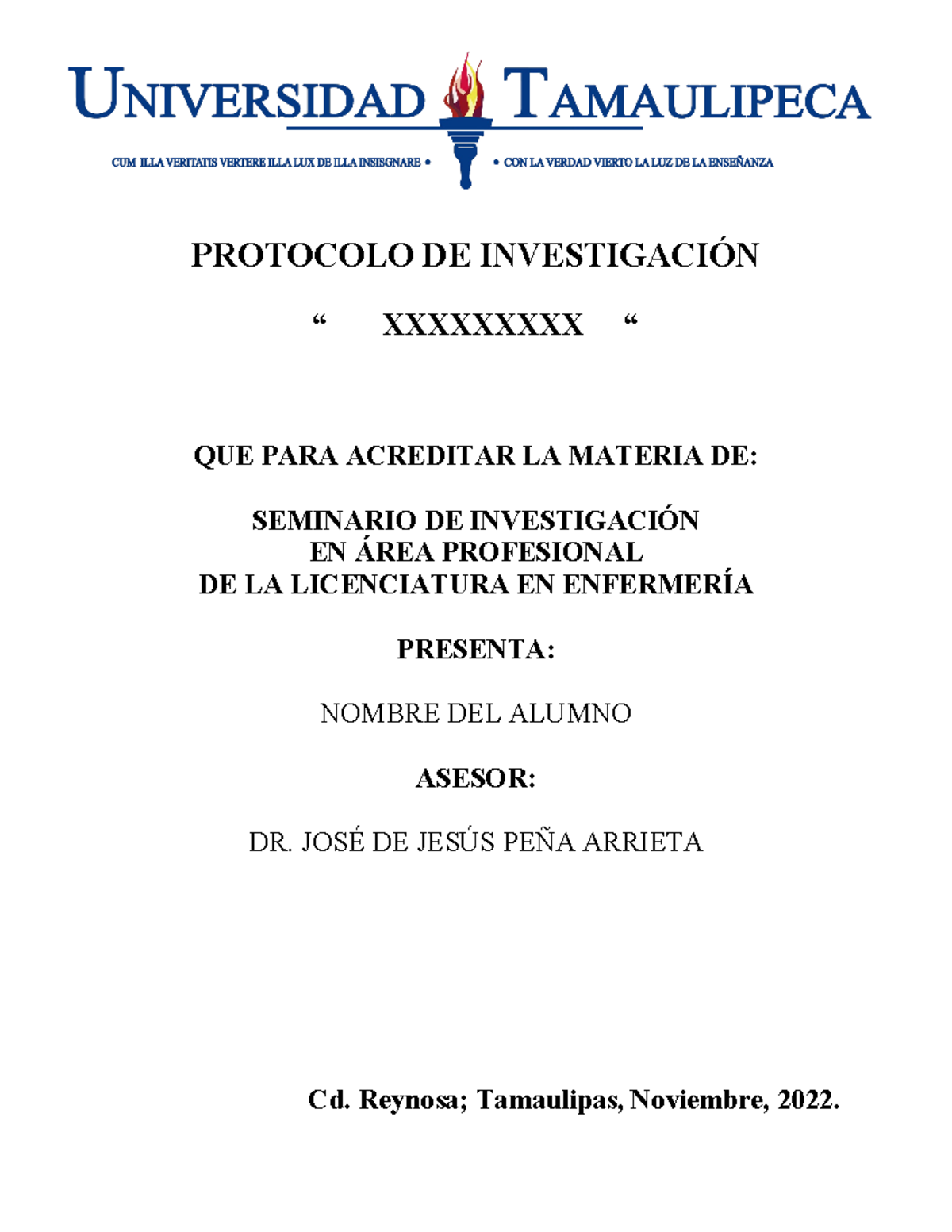 Formato DE Protocolo DE Investigación LIMA - PROTOCOLO DE INVESTIGACIÓN ...