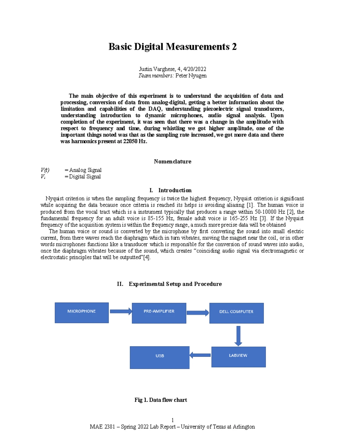 AIAA Report Template for MAE 2381 Fall 2024 - Put the Title of the ...