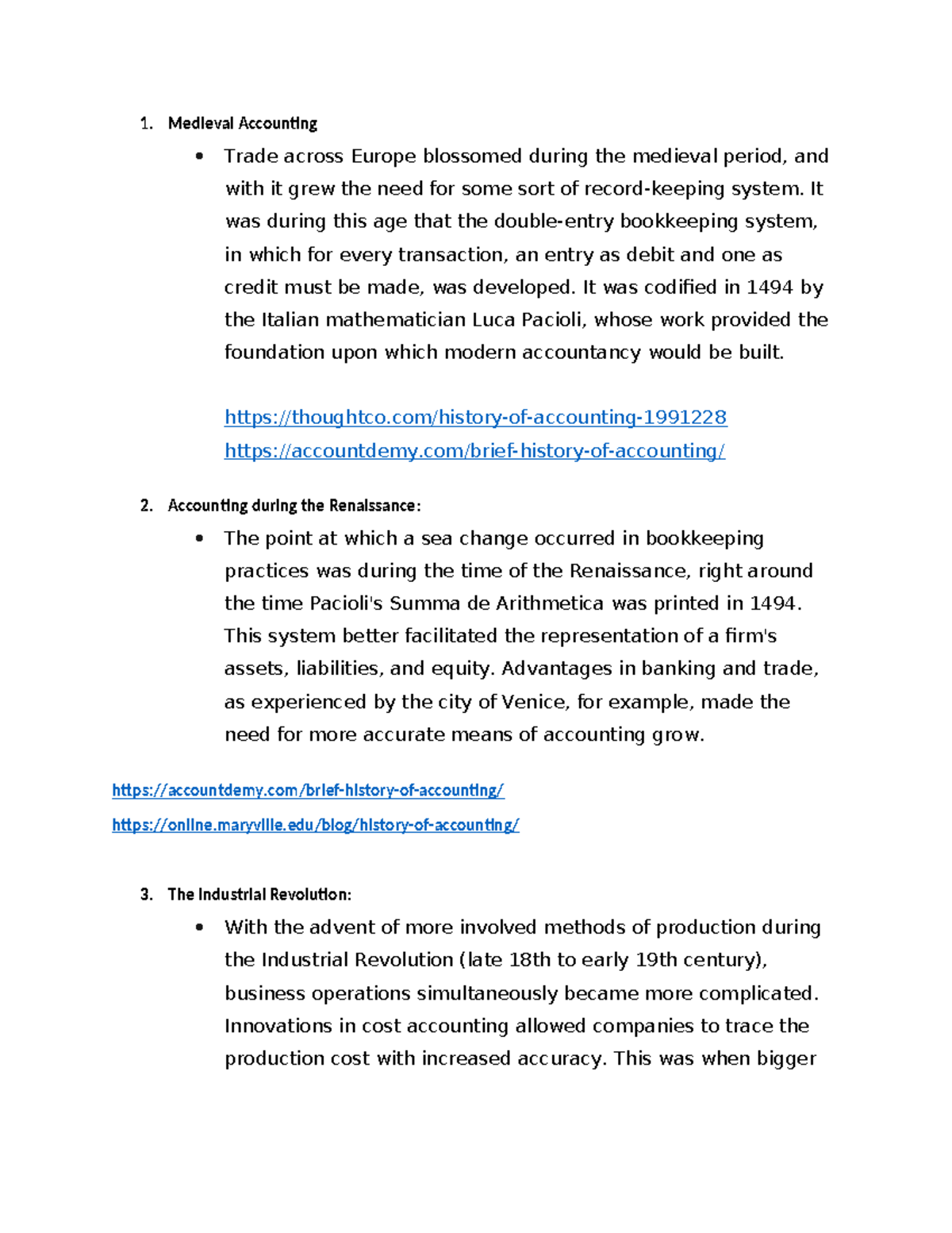 Medieval Accountings History - 1. Medieval Accounting Trade across ...
