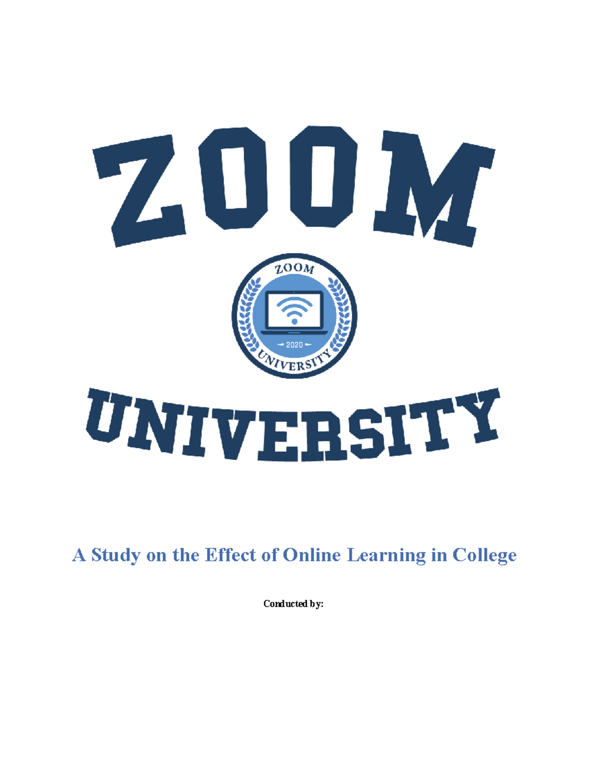 Sample Report, Remote Learning - A Study on the Effect of Online ...