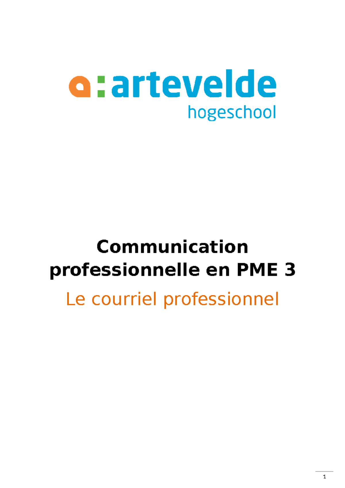 KEG452 - Guide sur le Courriel Professionnel en PME - Studocu