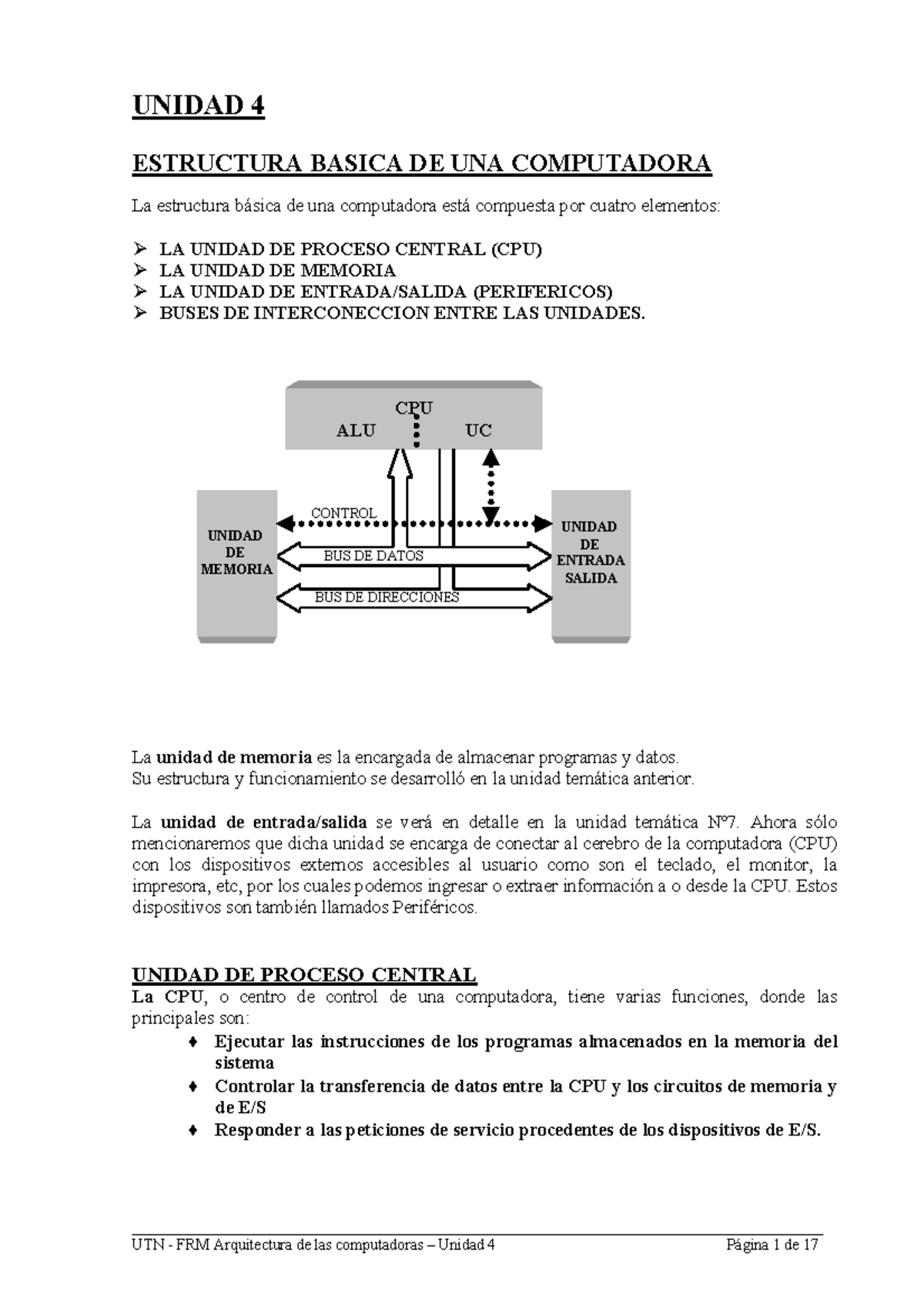 Unidad 4 Los Sistemas De Bus Arquitectura De Computadoras Arquitectura