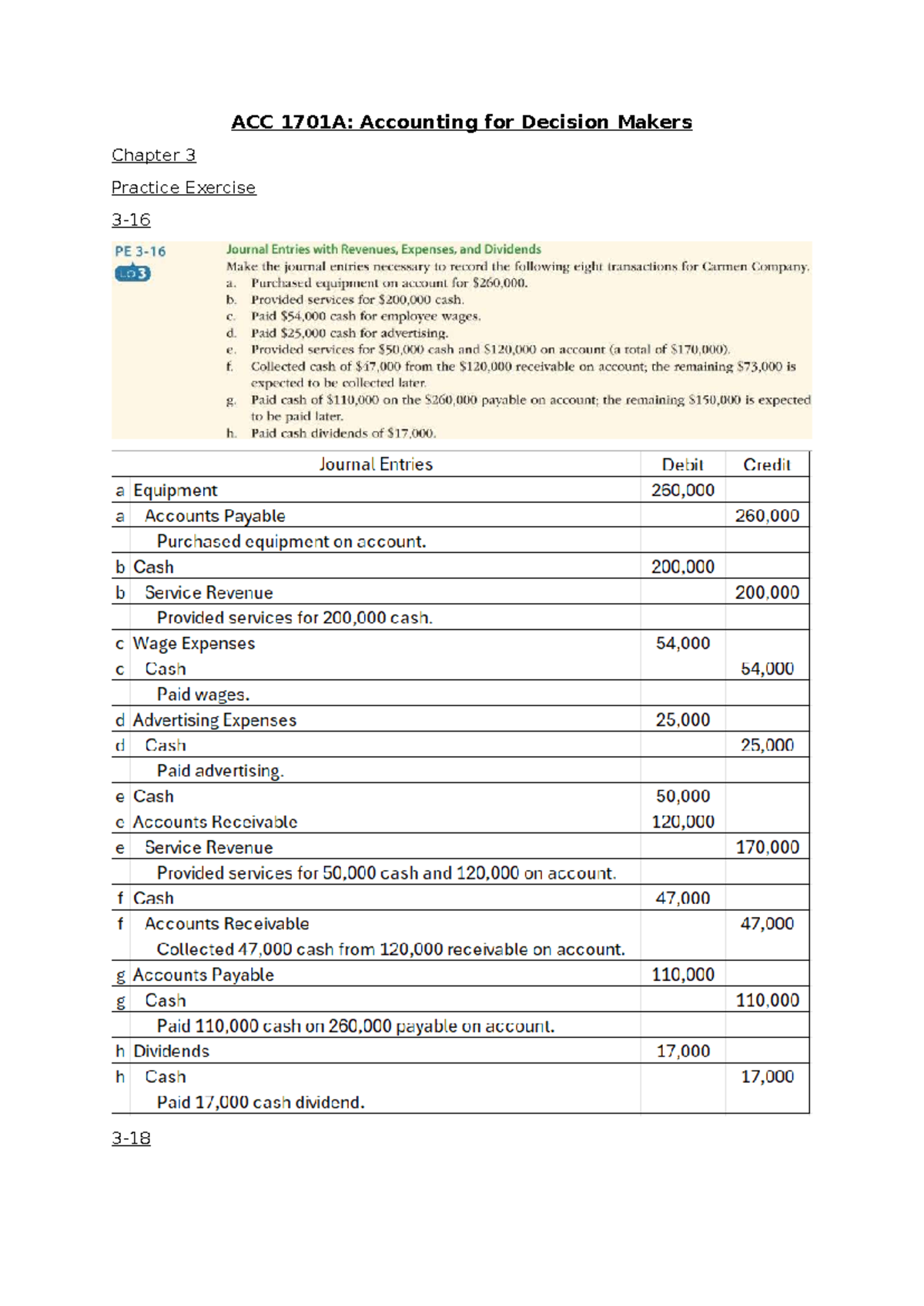 Week 2 - Accounting Tutorial Week 2 Exercise - ACC1701 - ACC 1701A ...