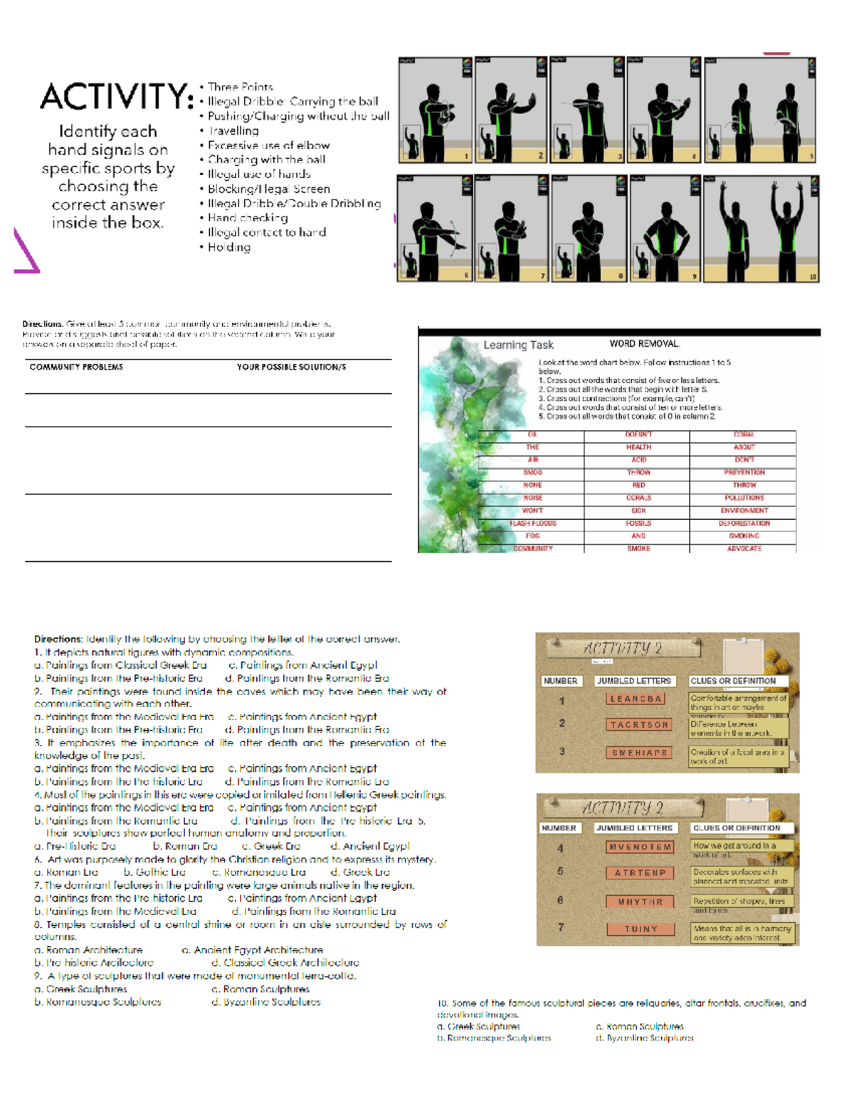 ACTIVITY: Illegal Dribbling & Community Problems - Module Intervention ...