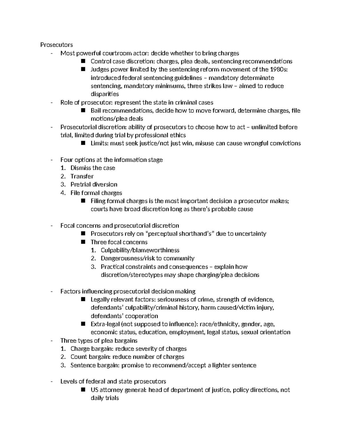 Prosecutorial Discretion and Its Impact on the Justice System: An ...