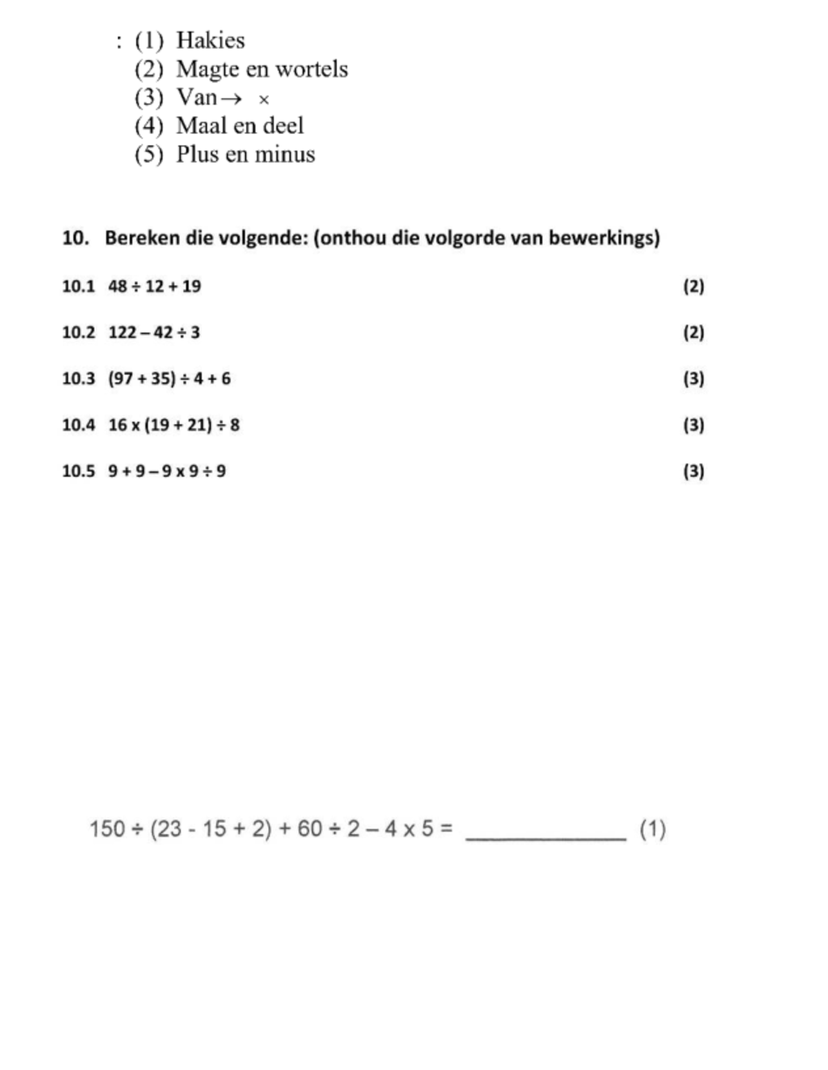 Gr 6 - Afstand, Spoed en Tyd: Toetsvrae en Berekeninge - Studocu