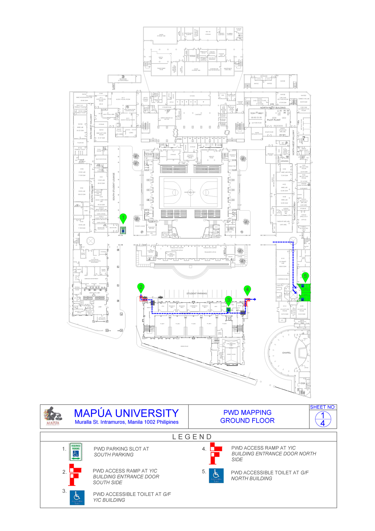 PWD Mapping Ground Floor Layout (100223) - Storage Areas Overview - Studocu