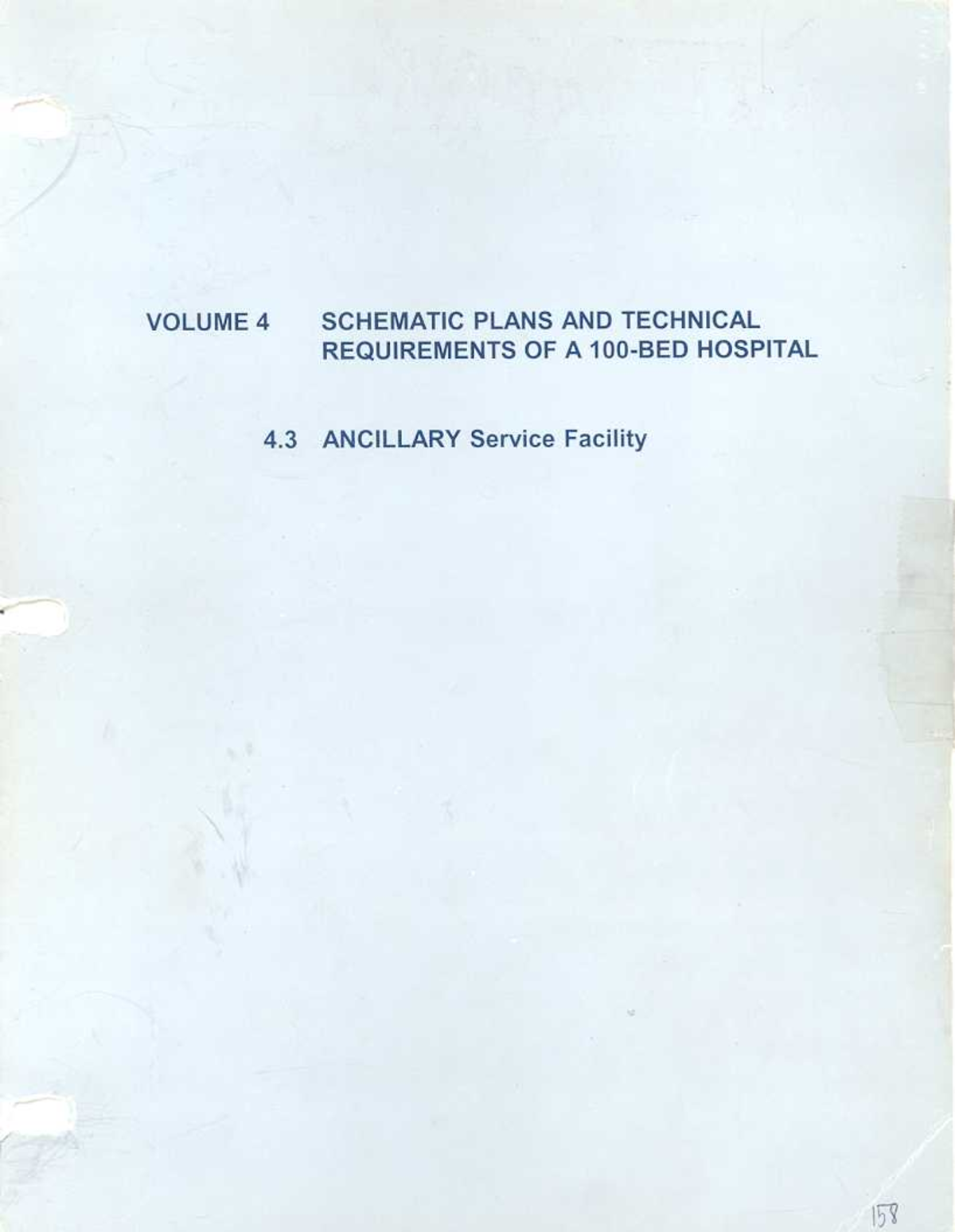 Volume 4: Technical Design Data for Ancillary Services Facility - Part ...