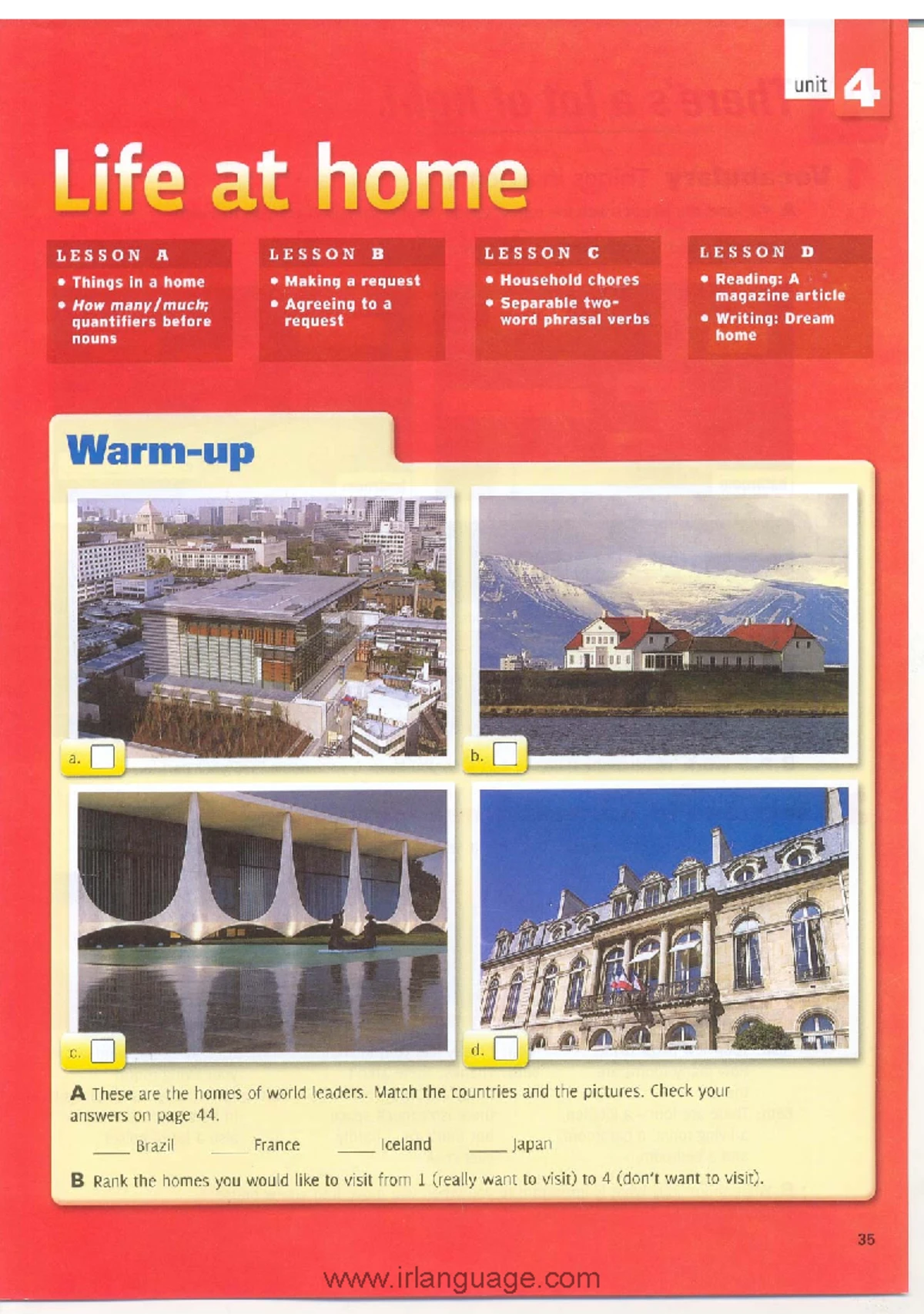 FOUR Corners 2A Handout- UNIT1,2,3 - HOCHIMINH CITY INSTITUTE OF ...