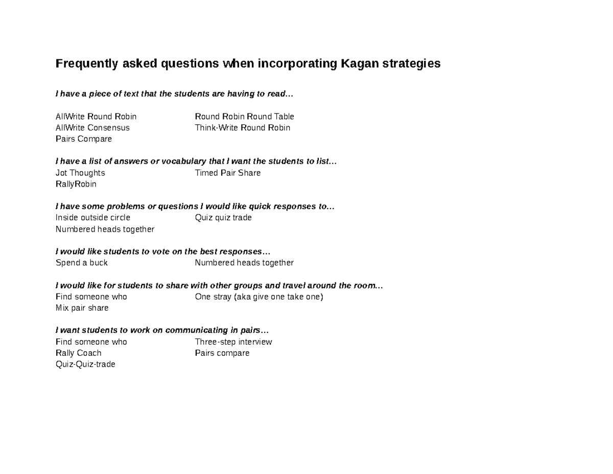 Kagan - Google Docs - Design a lesson that highlights strategies for ...