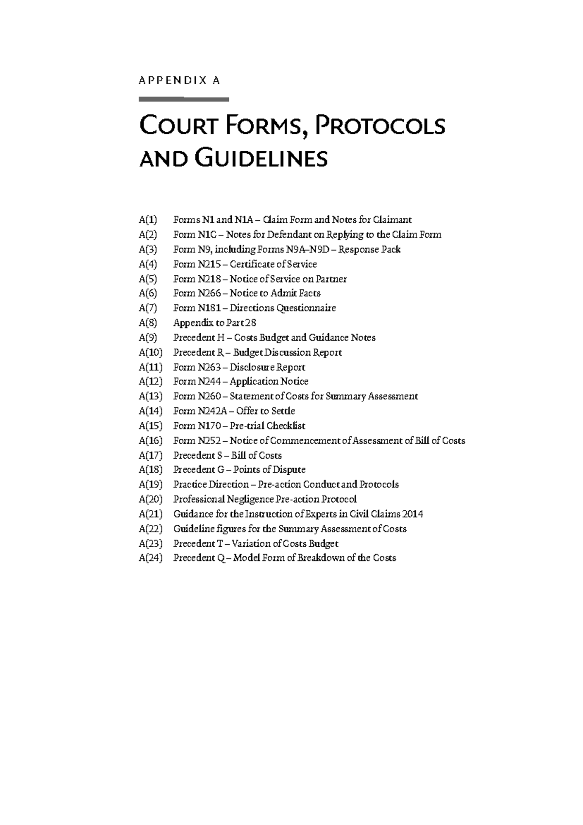 Appendix A Highlighted - Practice Direction – Pre-action Conduct and ...