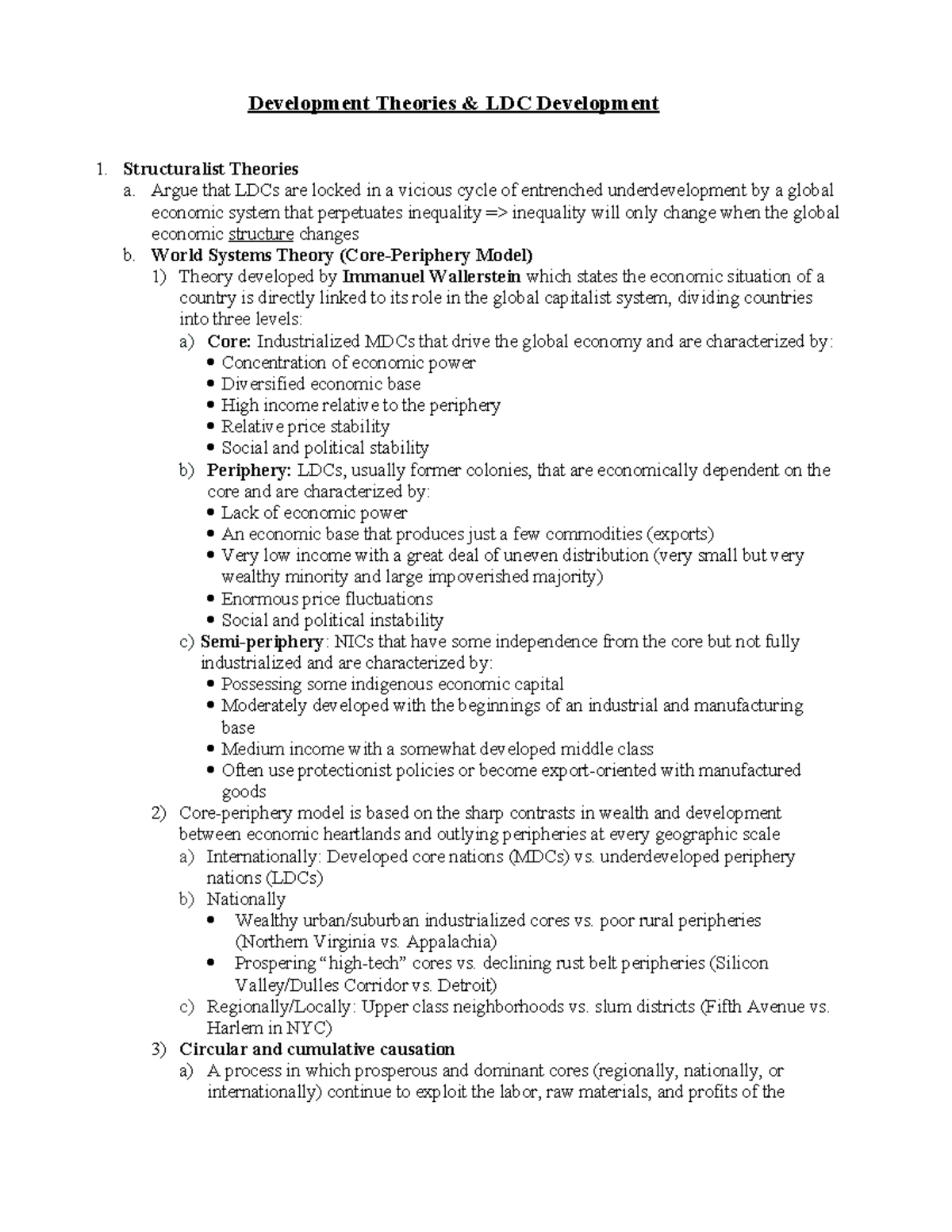 LDC Development Theories: Challenges & Opportunities Overview - Studocu