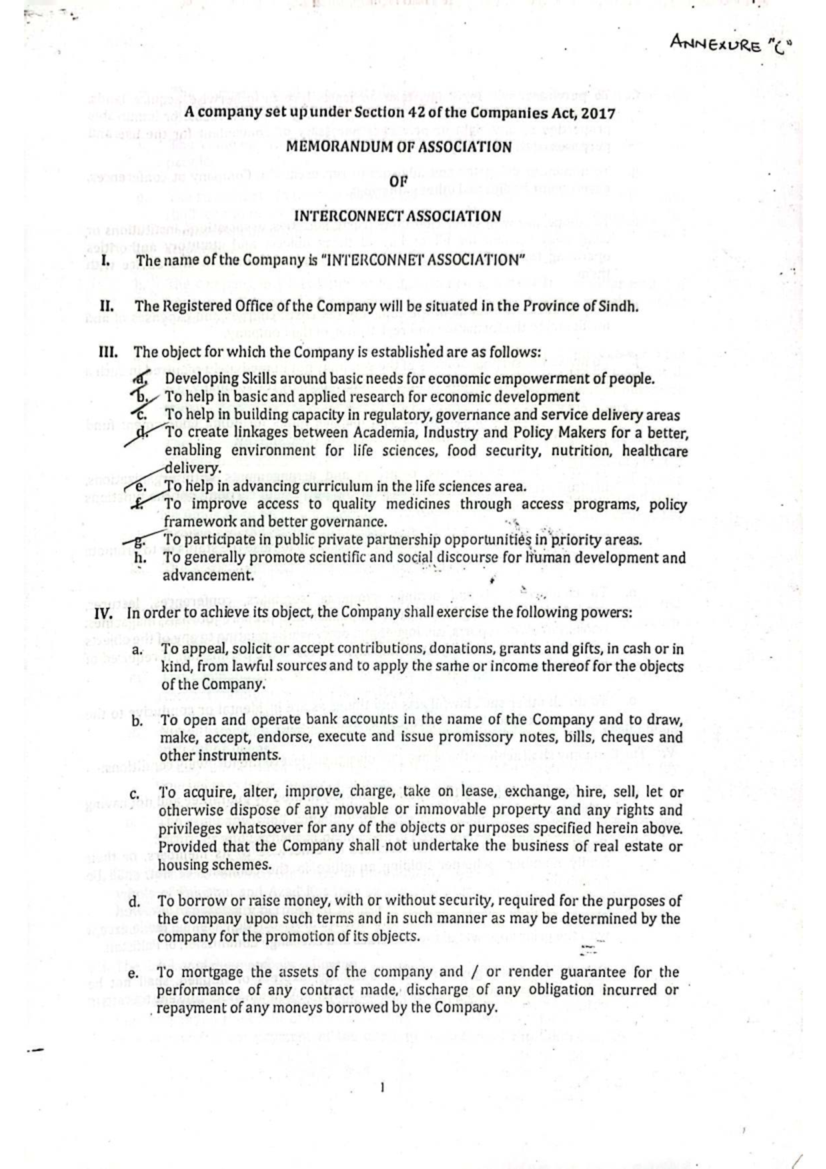 Memorandum of Association & Articles of Association (MOA & AOA) for ...