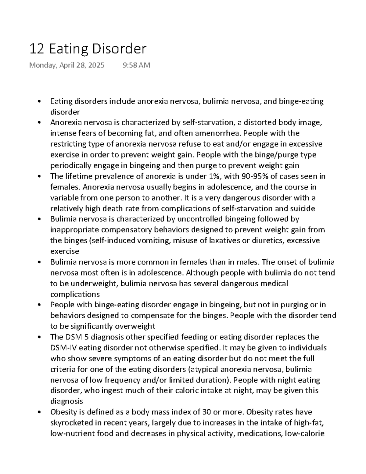 Eating Disorders Overview: Anorexia, Bulimia, and Treatment Approaches ...