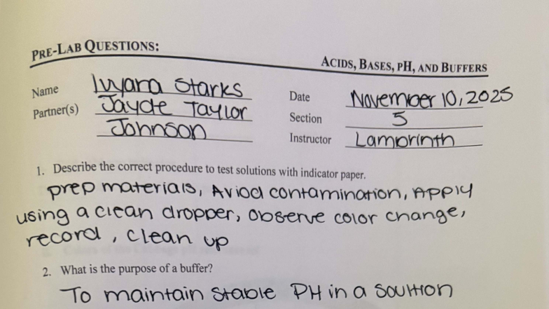 Chem 8 Lab Report: Acids, Bases, pH, and Buffers Analysis - Studocu