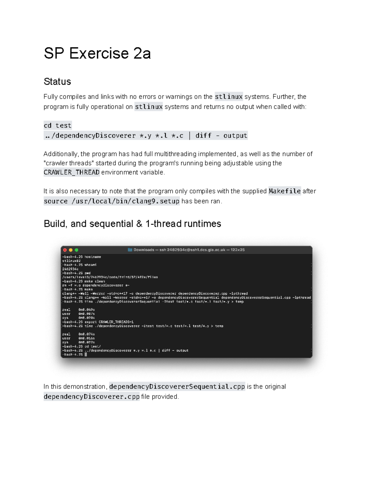 Assessed Exercise 2a - DependencyDiscoverer Report Grade A 2020 2021 ...