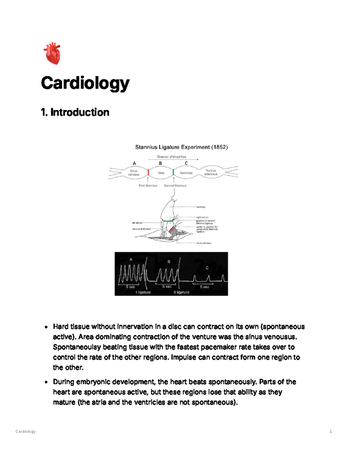 Cardiology 1-20: Comprehensive Notes on Cardiac Physiology and ...