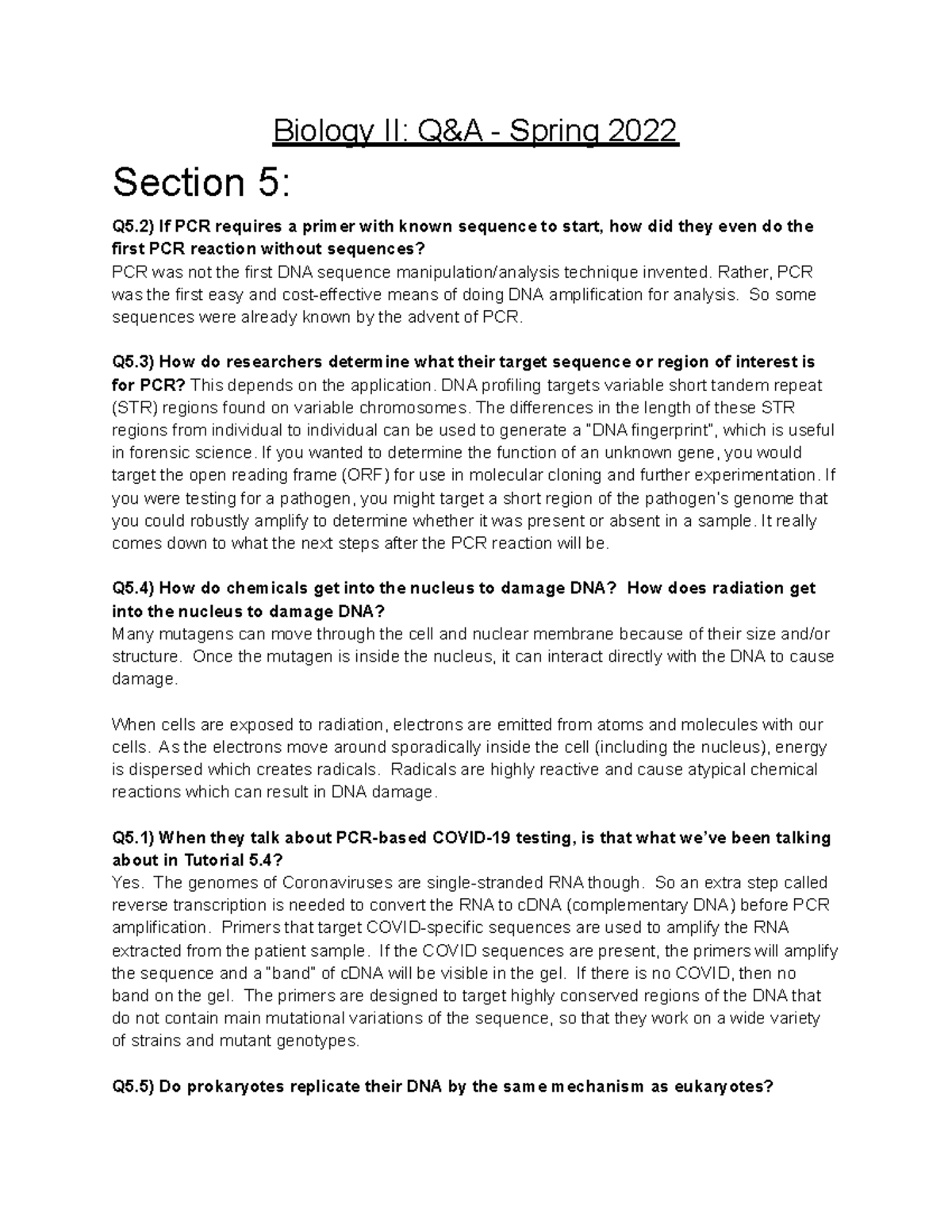Biology 160: Comprehensive Final Exam Review & Summary Guide - Studocu