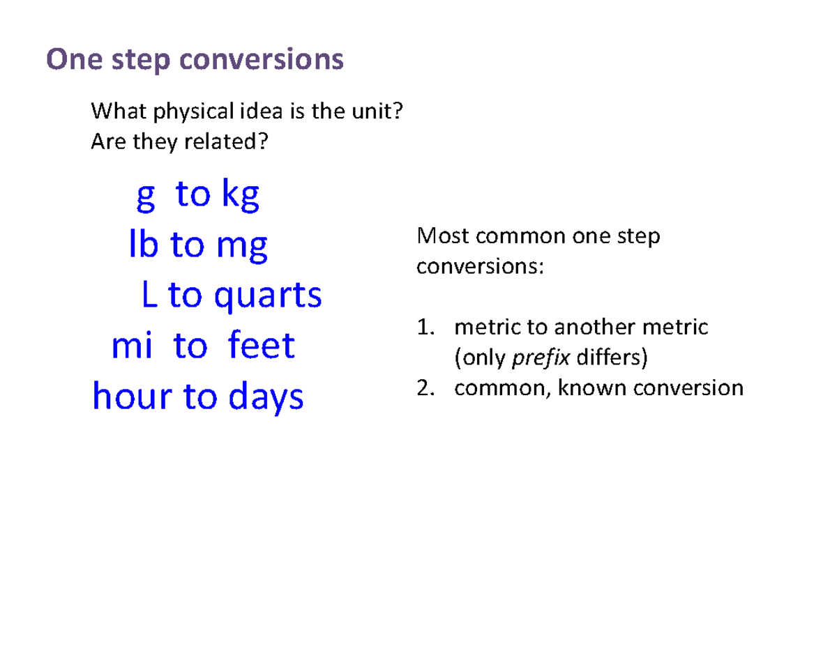 CHM 131: Unit Conversions & Density Fundamentals Guide - Studocu