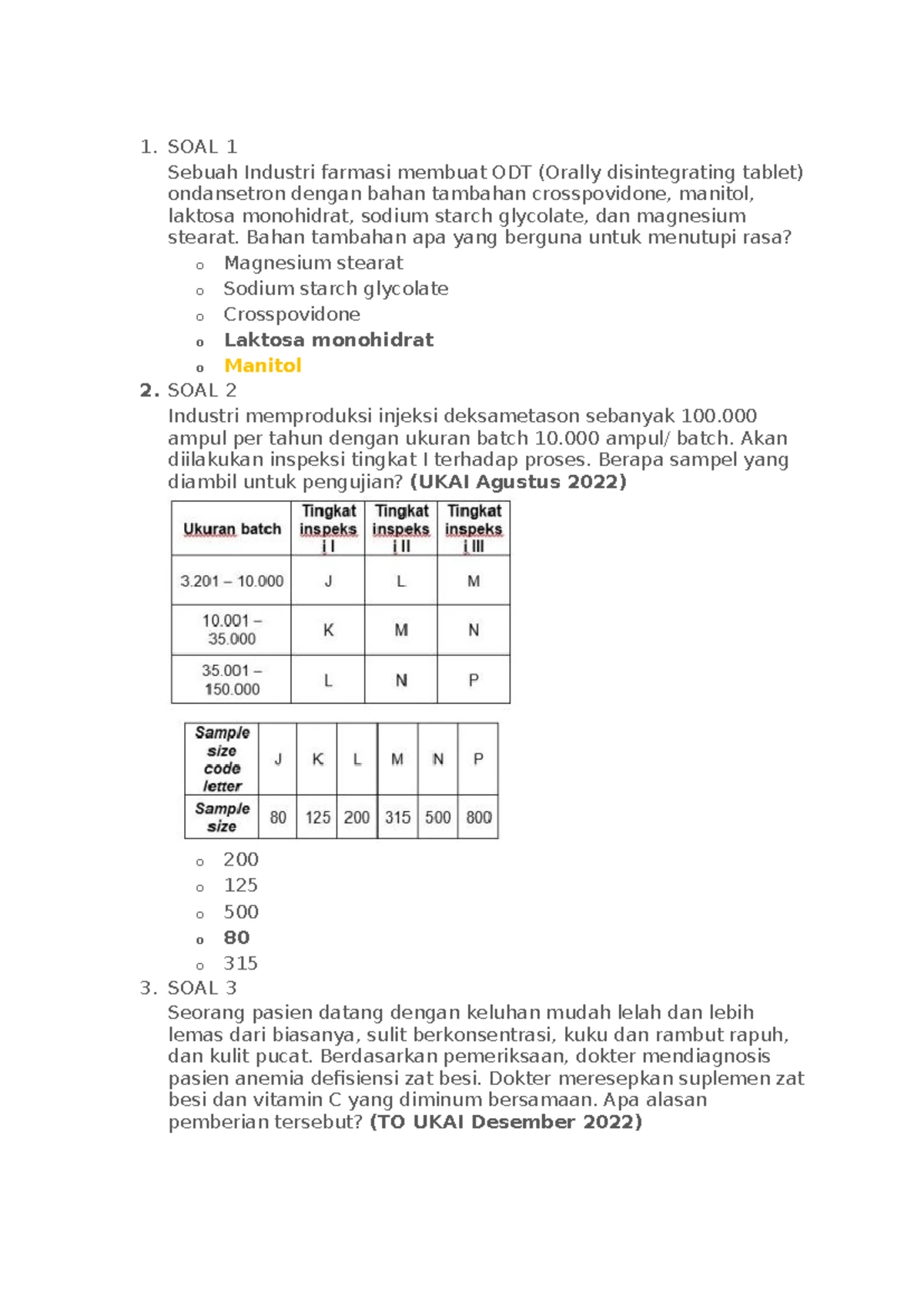 CBT 6 ( Pembahasan) - UKAI - PEMBAHASAN TRY OUT KE- PROGRAM TUNTAS CBT Semoga bermanfaat dan ada ...