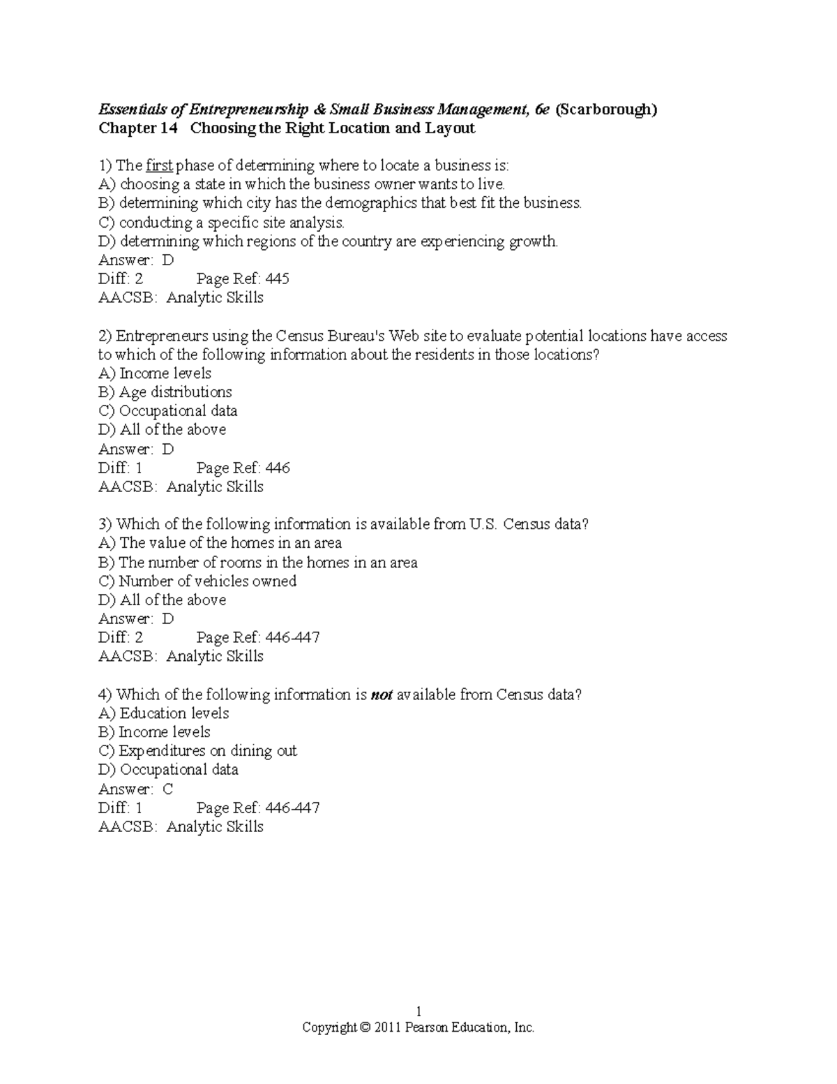 Essentials of Entrepreneurship & Small Business Management 6e: Ch 14 ...