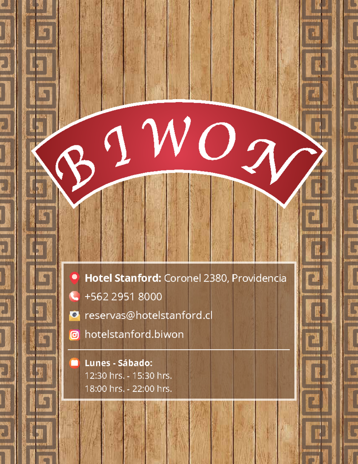 Menu Biwon-v16-Web - .929292929 - Hotel Stanford: Coronel 2380 ...