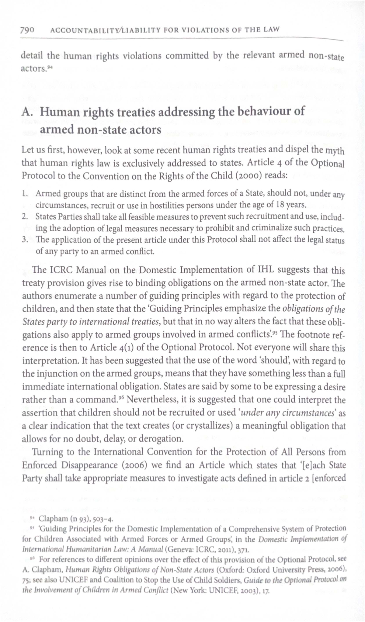 790 Human Rights Violations by Armed Actors: Accountability and ...