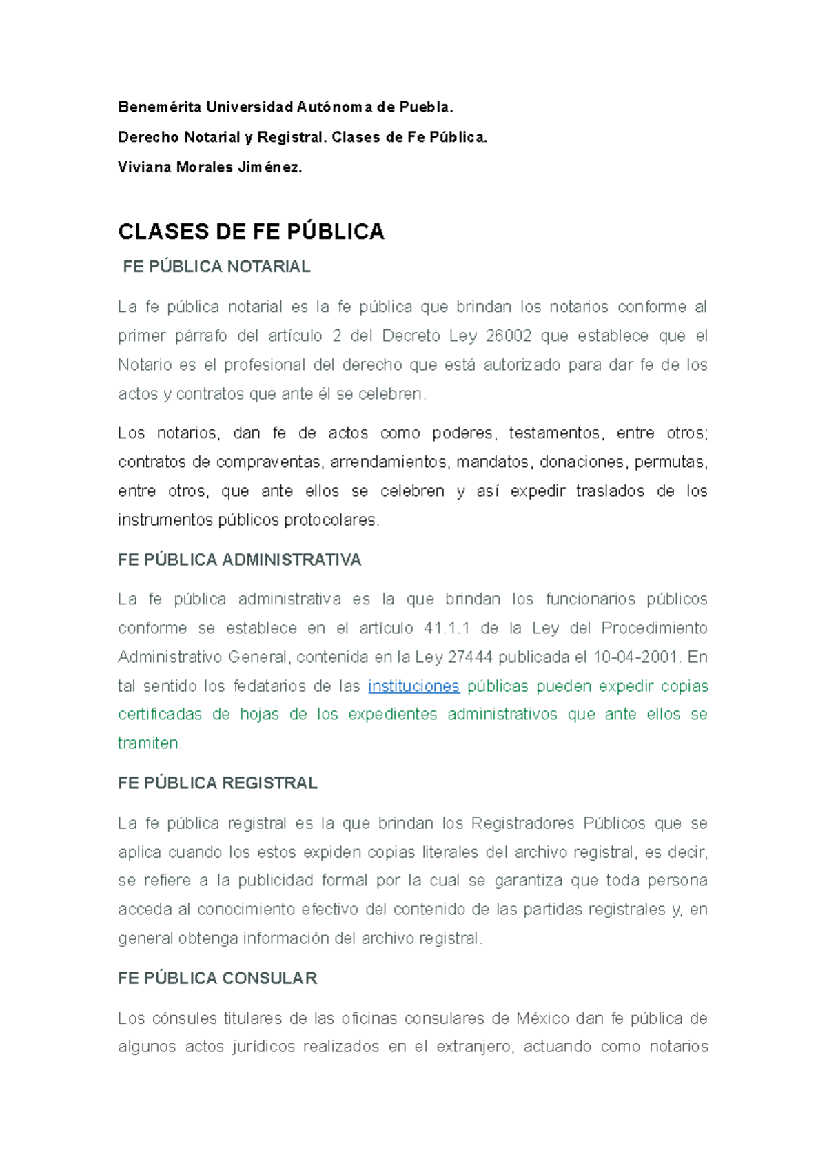 Clases de Fe Pública 2 - Derecho Notarial y Registral (UAP) - Studocu