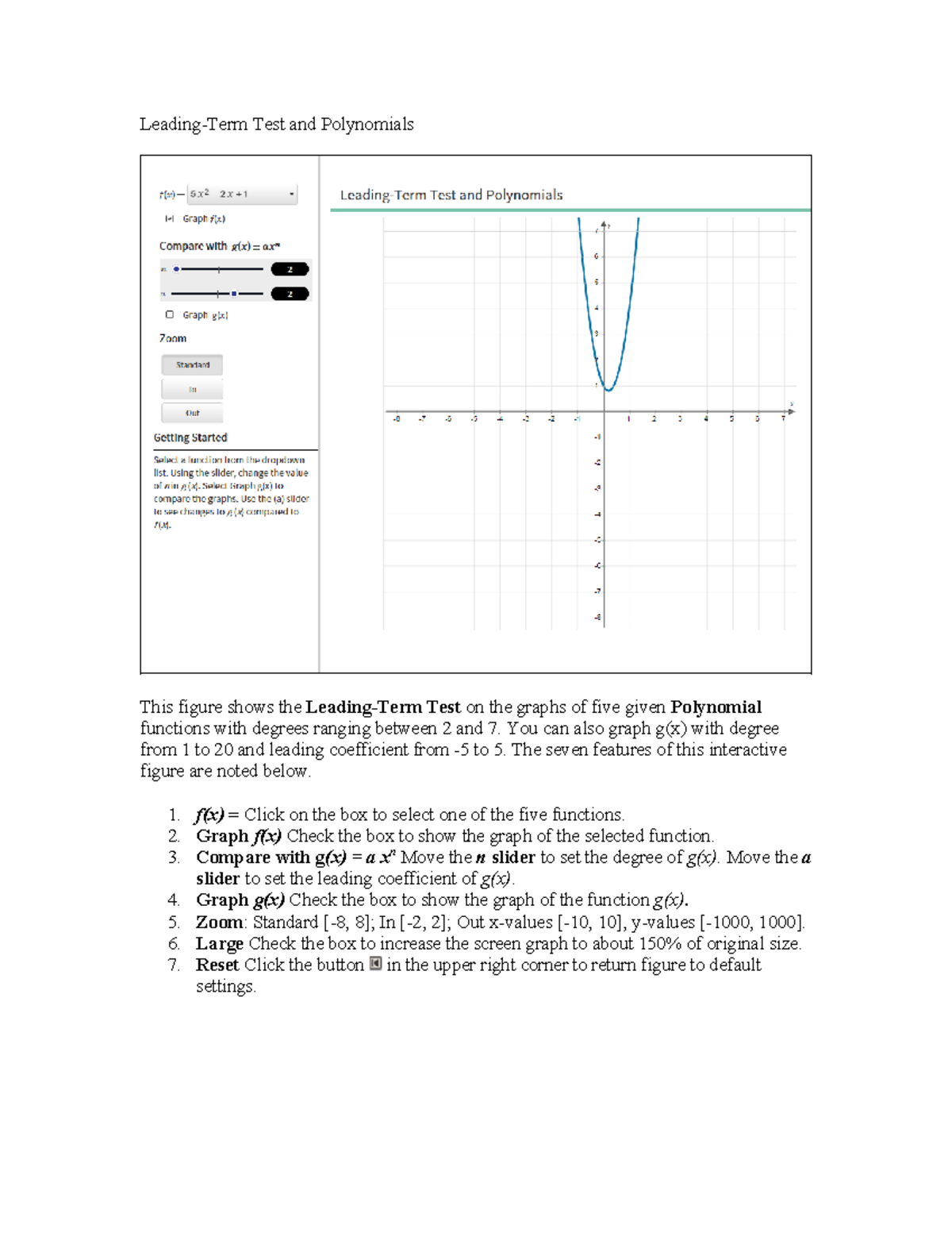 Leading Term Test and Polynomials - Leading-Term Test and Polynomials ...
