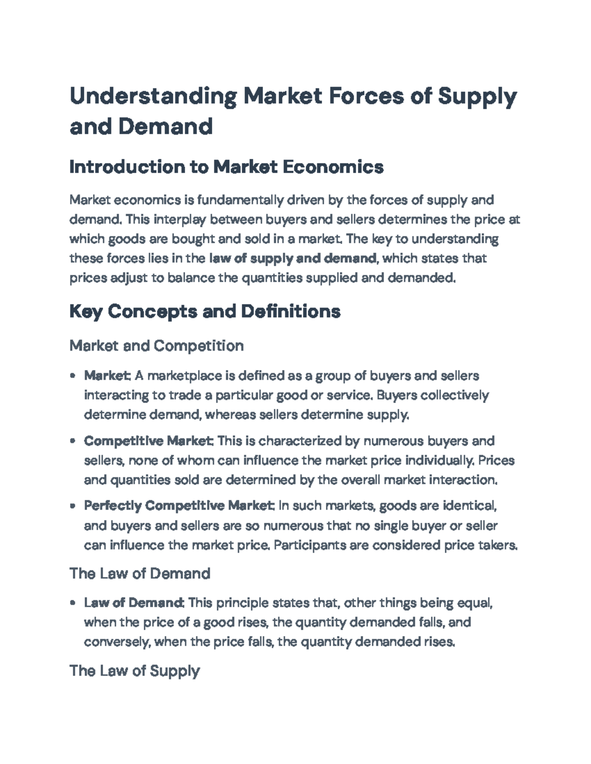 Market Forces: Understanding Supply and Demand Dynamics in Economics ...