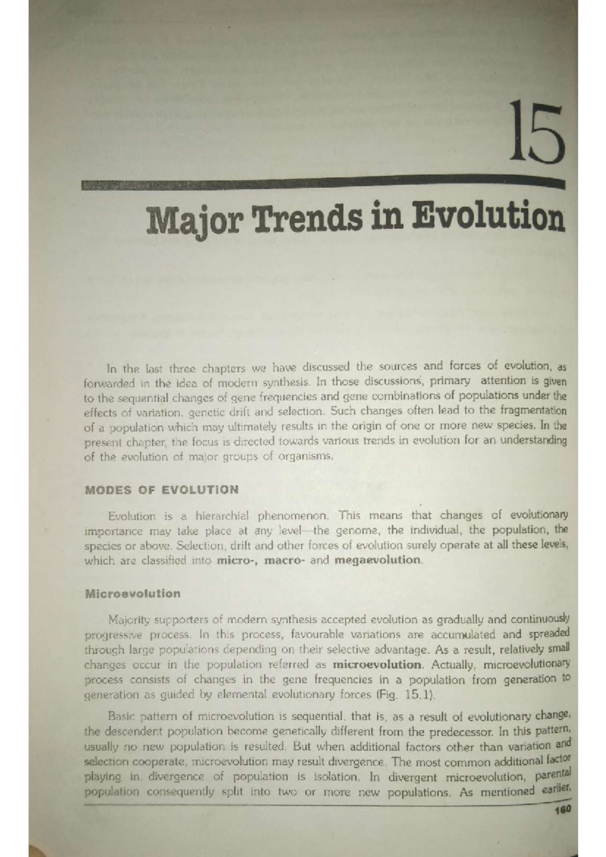 15 Major Trends in Evolution: Insights into Micro and Macroevolution ...