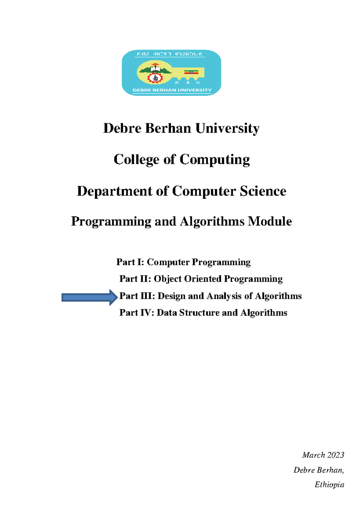 Design and Analysis of Algorithm - Explain how to choose the operations ...