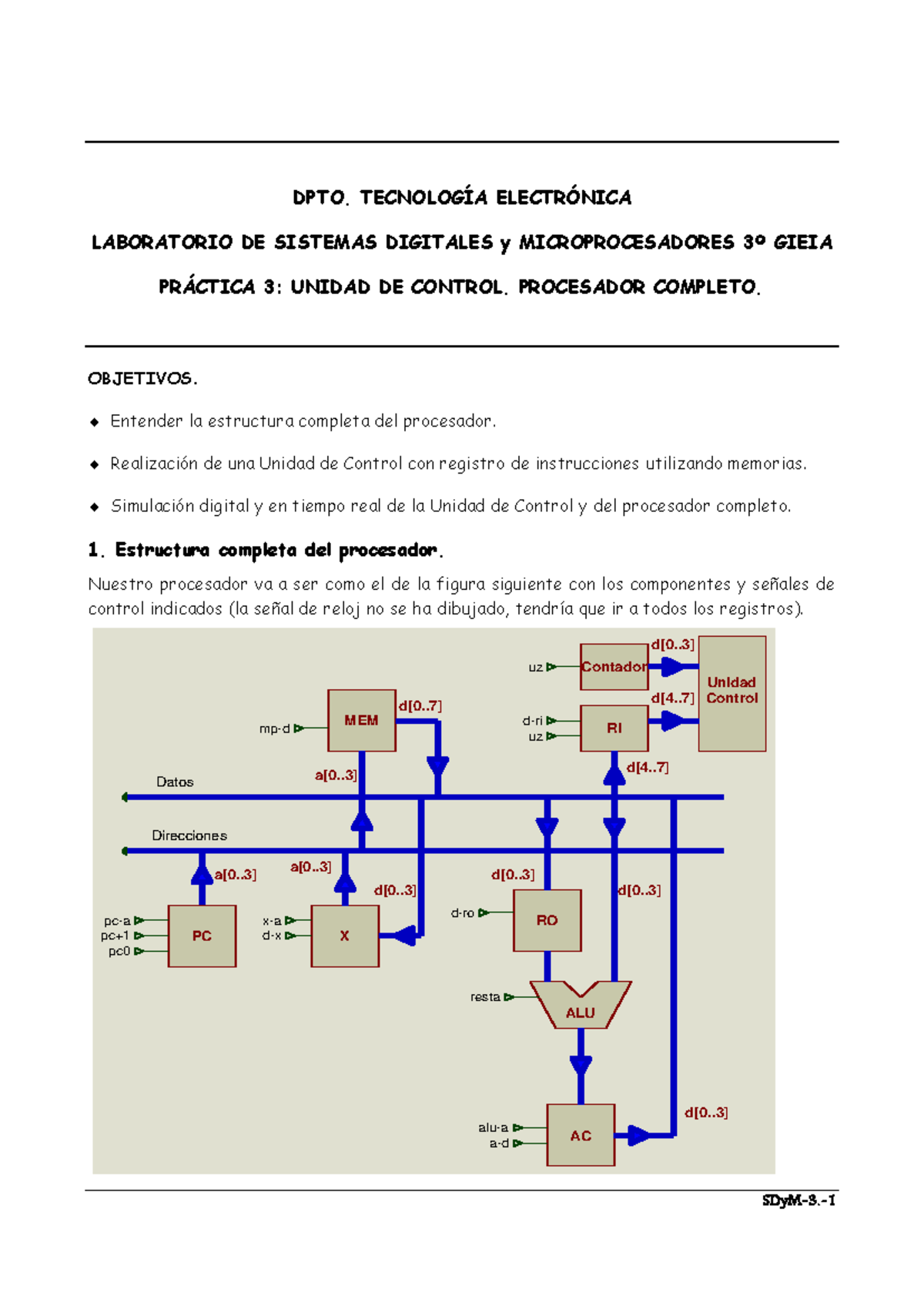 Practica3 de laboratorio - DPTO. TECNOLOGÕA ELECTR”NICA LABORATORIO DE ...