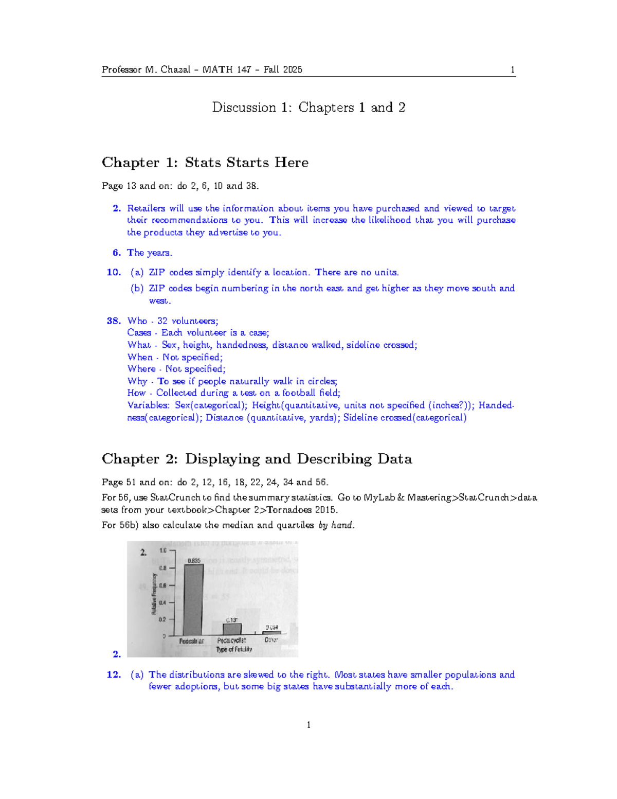 MATH 147 Fall 2025 Discussion 1 Solutions: Chapters 1 & 2 - Studocu