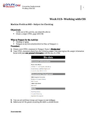 Cardio - 1. ACS (Acute Coronary Syndrome) Types: o Unstable Angina: Chest pain at rest without ...