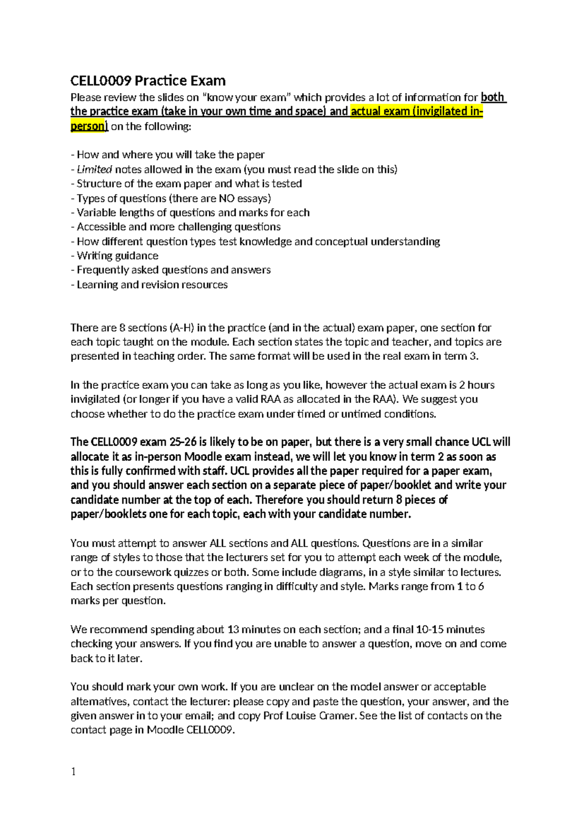 Practice Exam Paper 2025-26: Key Topics and Questions - Studocu