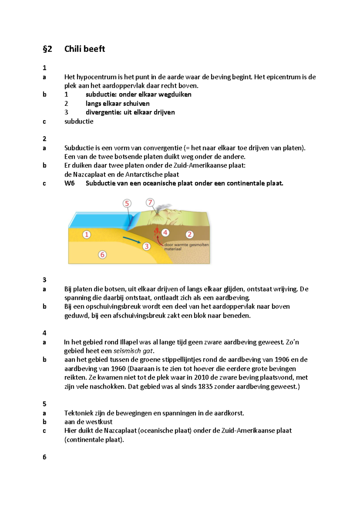 Antwoorden H3 Paragraaf 3 over Aardbevingen in Chili - Studeersnel