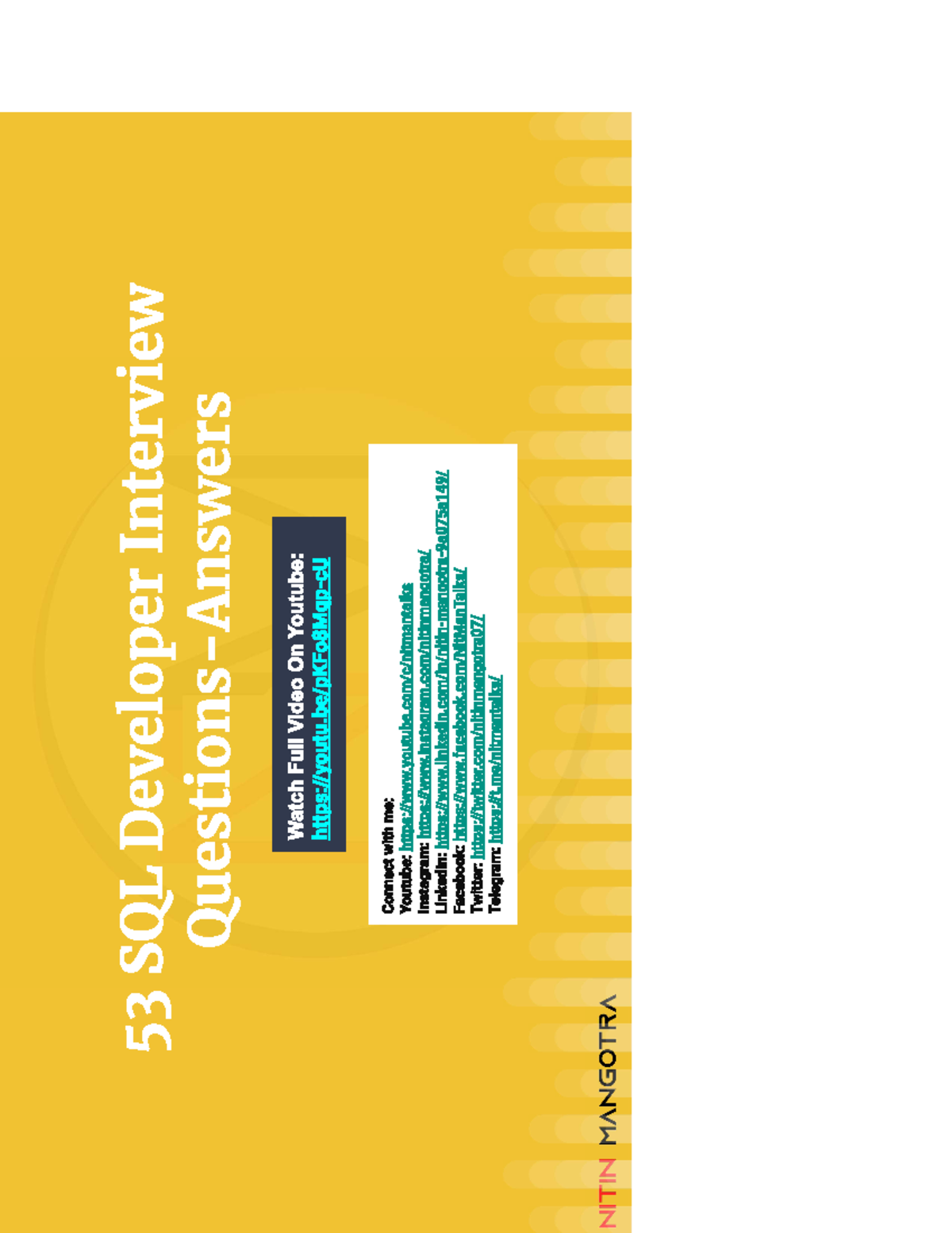 DBMS 101 - Essential SQL Queries and Interview Prep Notes - Studocu